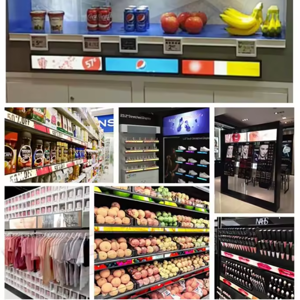 Digital Signage Stretched Bar Lcd Advertising Display Android Wifi ...